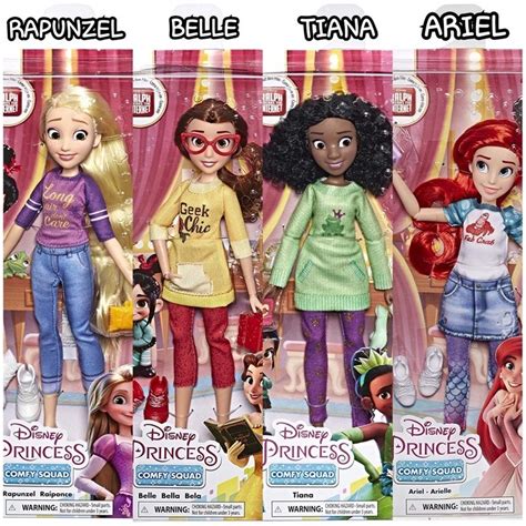 Jual Disney Princes Comfy Squad Doll Belle Aurora Rapunzel Tiana