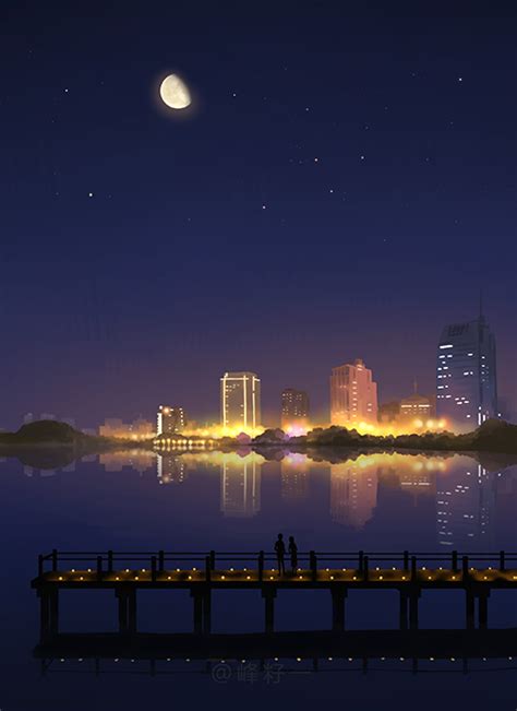 散步黄昏后插画插画习作峰籽一 原创作品 站酷 Zcool