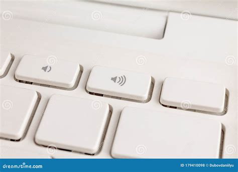 Sign Without Sound Silence On The Keyboard Keys Of A Laptop Or Personal