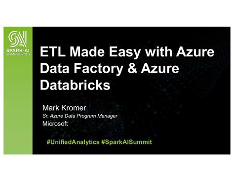 Etl Made Easy With Azure Data Factory And Azure Databricks