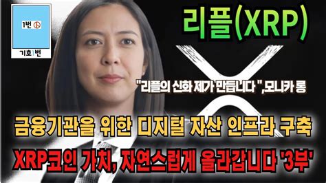 리플 Xrp코인 금융기관을 위한 미래혁신 향후 5년간 Xrp코인의 가치는 계속 상승합니다 3부 리플