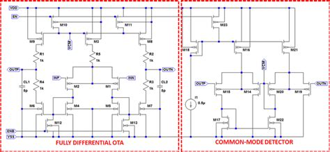 Fully Differential Ota Fdota Cmos Implementation Using A Switched Download Scientific Diagram