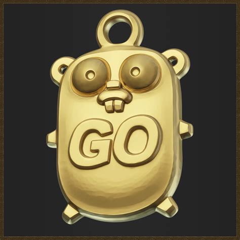 Go Programming Mascot Pendant Flippednormals