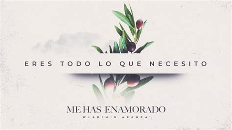 ERES TODO LO QUE NECESITO Me Has Enamorado Lyric Video Wladimir