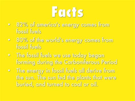 Interesting Facts About Fossil Fuels Hotsell