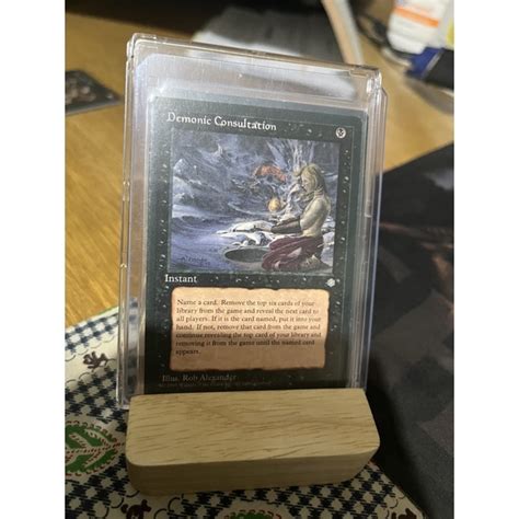 การด MTG Demonic Consultation Commander Magic the gathering ice age