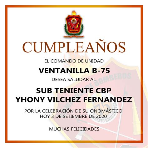 En Este Día Especial Saludamos Por Su Cumpleaños A Nuestro Hermano De