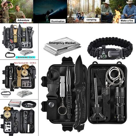 Upgraded Emergency Survival Kitoutdoor Survival Gear Tool With