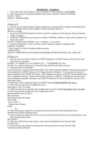 1000 Sap Interview Qa Pdf