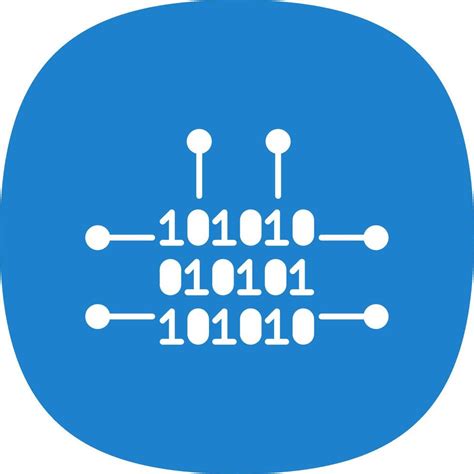 Binary Code Glyph Curve Icon 42843094 Vector Art At Vecteezy