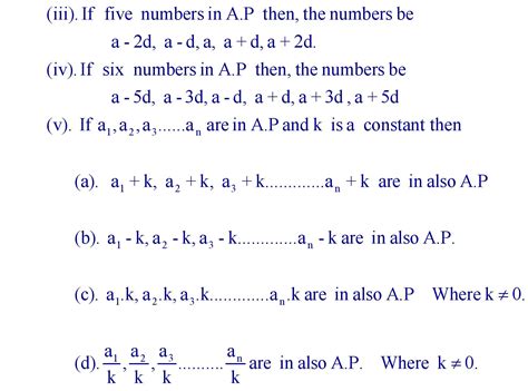 Sequence And Series Formula Formula In Maths