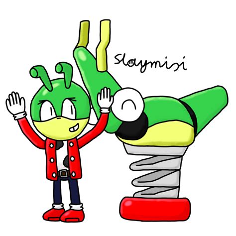 Some Art Of My Grasshopper Oc Hops And Her Big Bata Pyon Friend That