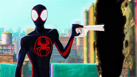 Spider Man Across The Spider Verse Miles Morales Vs Spot Fight Scene
