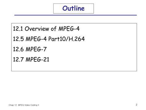 Ppt Fundamentals Of Multimedia Chapter 12 Mpeg Video Coding Ii Mpeg 4
