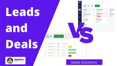 Leads And Deals Explained Pipedrive Quick Concepts YouTube