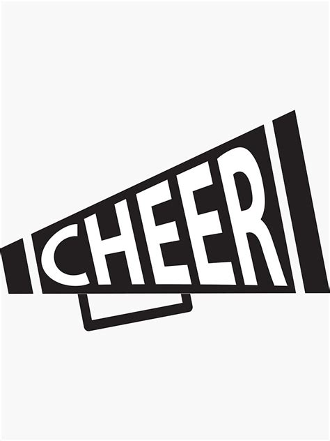 Cheer Megaphone Pom Pom Sticker For Sale By Clothesy7 Redbubble