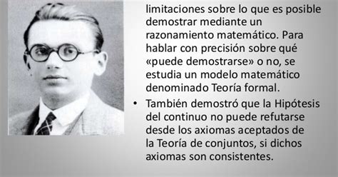 La Matemática del siglo XIX y XX Teorema de Gödel