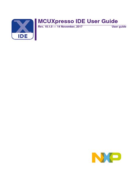 Mcuxpresso Ide User Guide Pdf Integrated Development Environment
