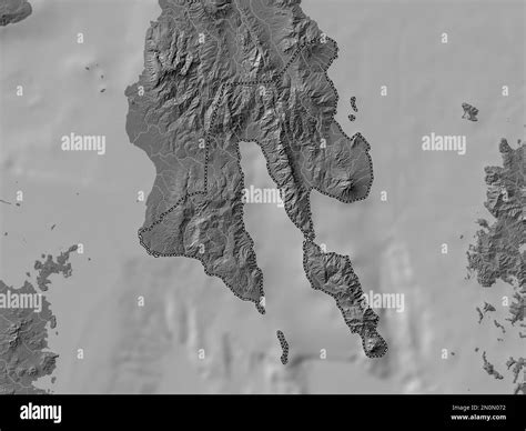 Southern Leyte Province Of Philippines Bilevel Elevation Map With
