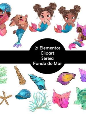 Clipart Frame Sereia Png Compre Produtos Personalizados No Elo7