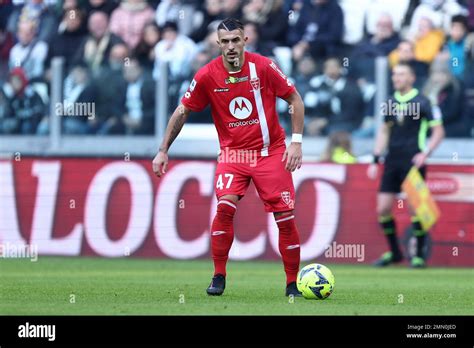 Dany Mota Of Ac Monza Controls The Ball During The Serie A Match