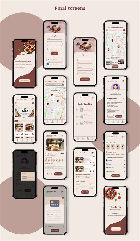 Bakery Shopping Application Case Study On Behance Mobile App Design