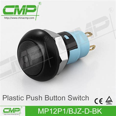 12mm DOT Illuminated Plastic Push Button Switch China Switch And Plastic Switch
