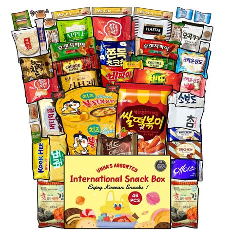 Korean Snack Box Variety Pack 46 Count Snacks Individual Wrapped