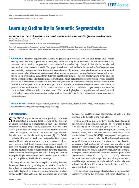 Pdf Learning Ordinality In Semantic Segmentation