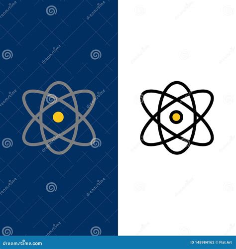 Atom Education Physics Science Solid Icon Infographics 5 Steps Presentation Background Vector