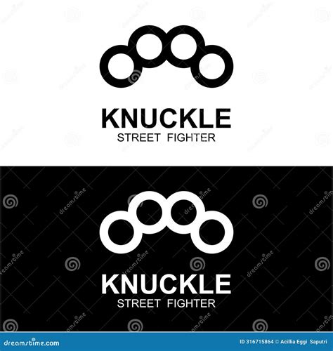 Steel Brass Knuckles Logo Vector Gangster Thug Bandit Symbol Icon