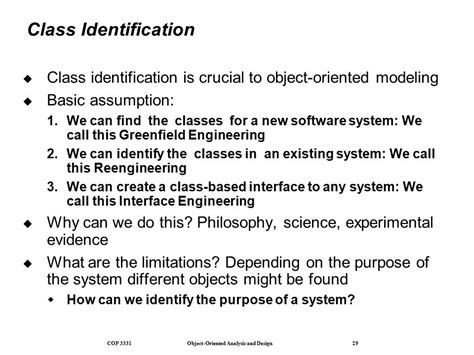 Cop 3331 Oo Analysis And Design Ppt Video Online Download