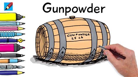 Gunpowder Barrel Drawing