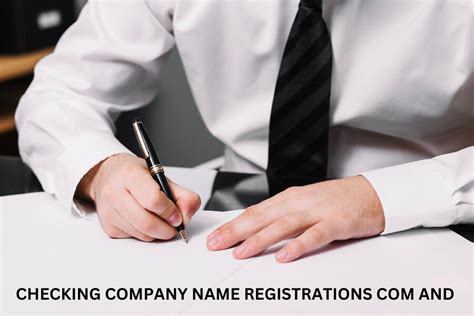 Checking Company Name Registrations Company