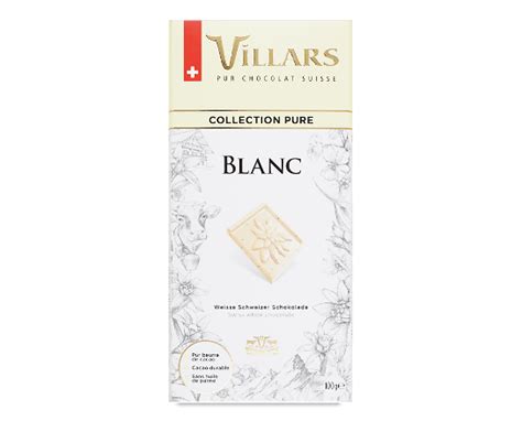 Шоколад білий Villars з ваніллю