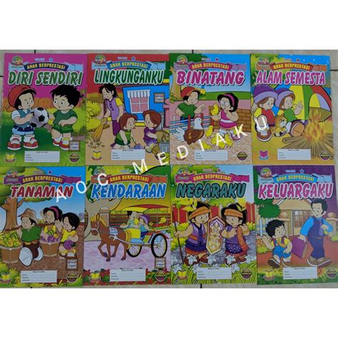 Jual Buku Paket Tematik Untuk TK Isi 8 Buku Indonesia Shopee Indonesia