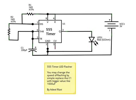 Fritzing Basic Electrical Circuit Led Timer