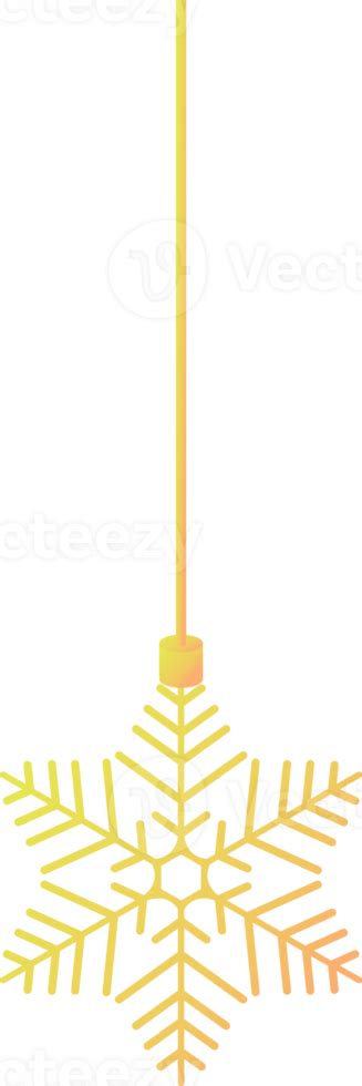 Hanging Shiny Snowflake Icon 22109628 Png