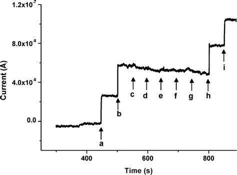 Amperometric I T Curve For The Addition Of 1 M Of No A And B And 1 Mm Download Scientific