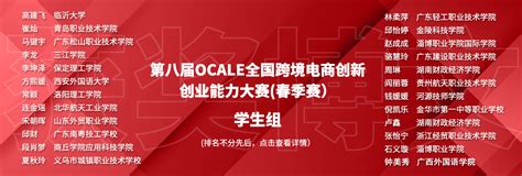 第八届ocale全国跨境电商创新创业能力大赛（春季赛） 外贸培训 外贸证书 外贸考试