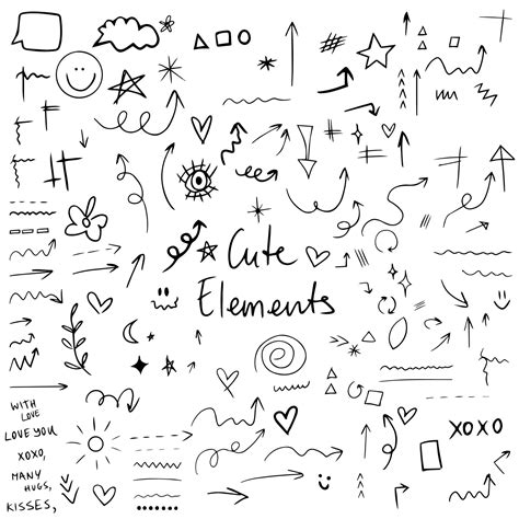 Premium Vector Cute Elements