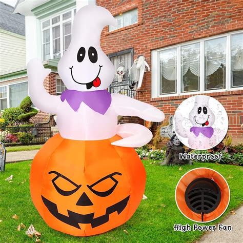Goosh 5 Ft Lighted Ghost Inflatable Dj Ws 69108 At