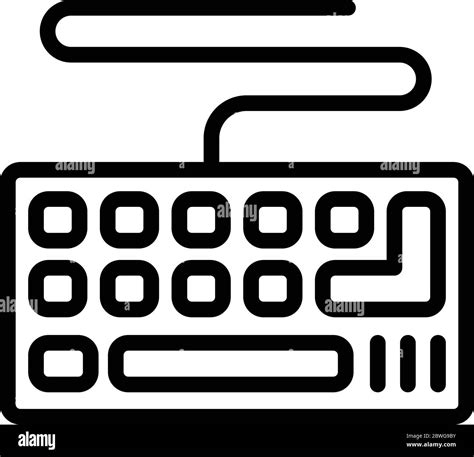 Hardware Keyboard Icon Outline Style Stock Vector Image And Art Alamy