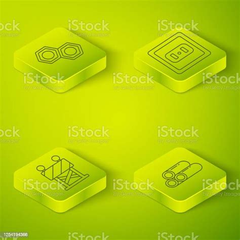 Set Outlet Listrik Isometrik Penghalang Jalan Pipa Logam Industri Dan