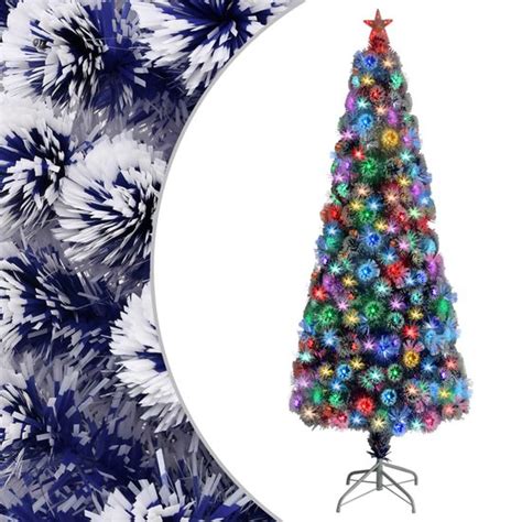 Sapin de Noël artificiel VidaLife avec LED 240 cm fibre optique blanc