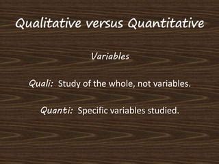 Quantitative And Qualitative Research PPTX