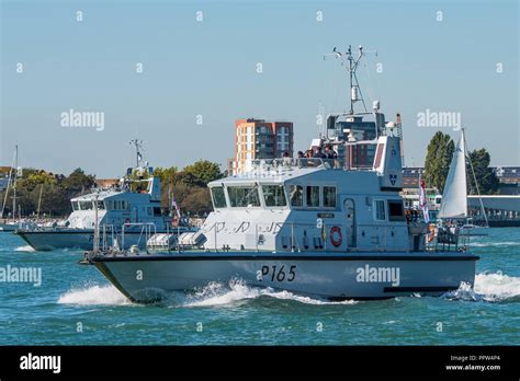 Archer Class P2000 Patrol Boats Of The Royal Navy Leaving Portsmouth