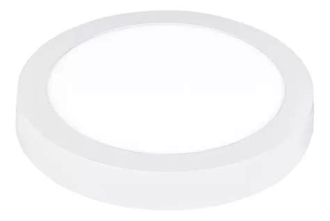 Plafon Aplicar Led 24w Luz Calida Redondo 30cm Baw Stg Color Blanco