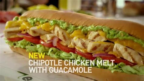 Subway Chipotle Chicken Melt With Guacamole Tv Commercial Guac Your
