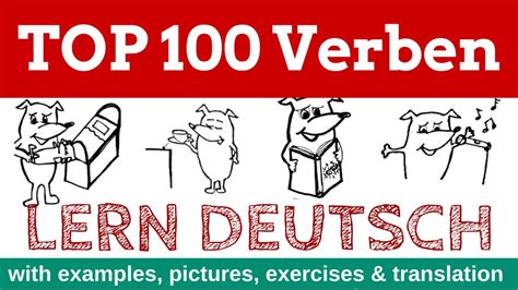 Learn German Top 100 German Verbs Youtube
